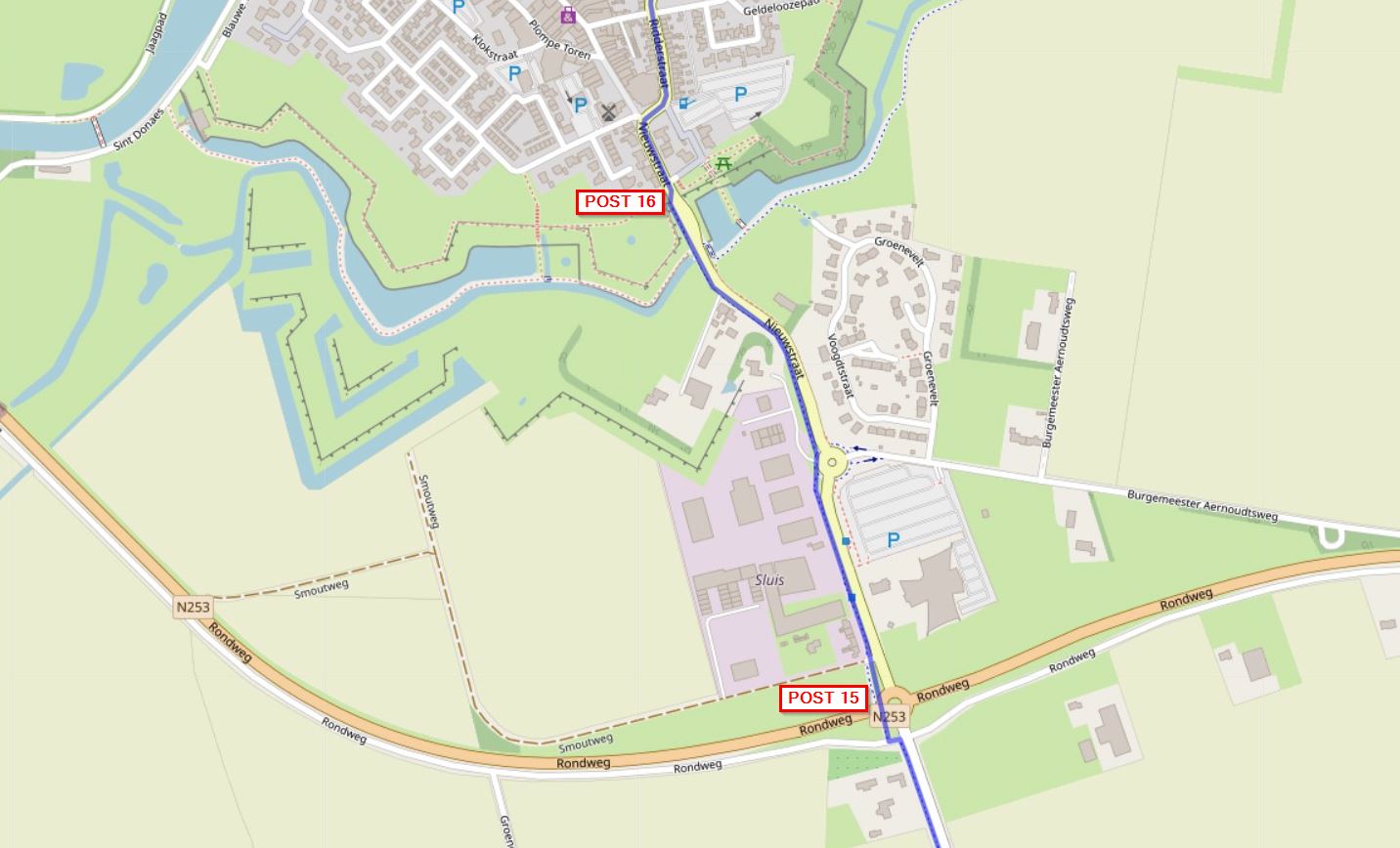 Route editie Oostburg 2023 (plattegronden) – Miniroparun ZVL